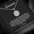 "To My Son/Grandson" - Compass Pendant – Luxesmith - Handcrafted Jewellery